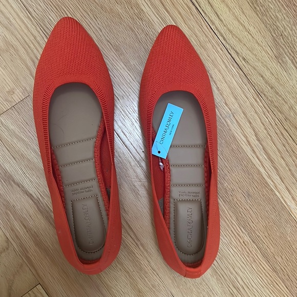 Cynthia Rowley | Shoes | Orange Flat Shoes | Poshmark
